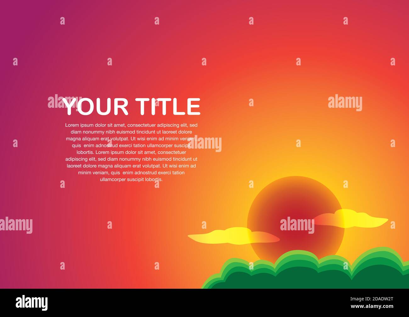 Vector illustration of an abstract sunrise background Stock Vector ...