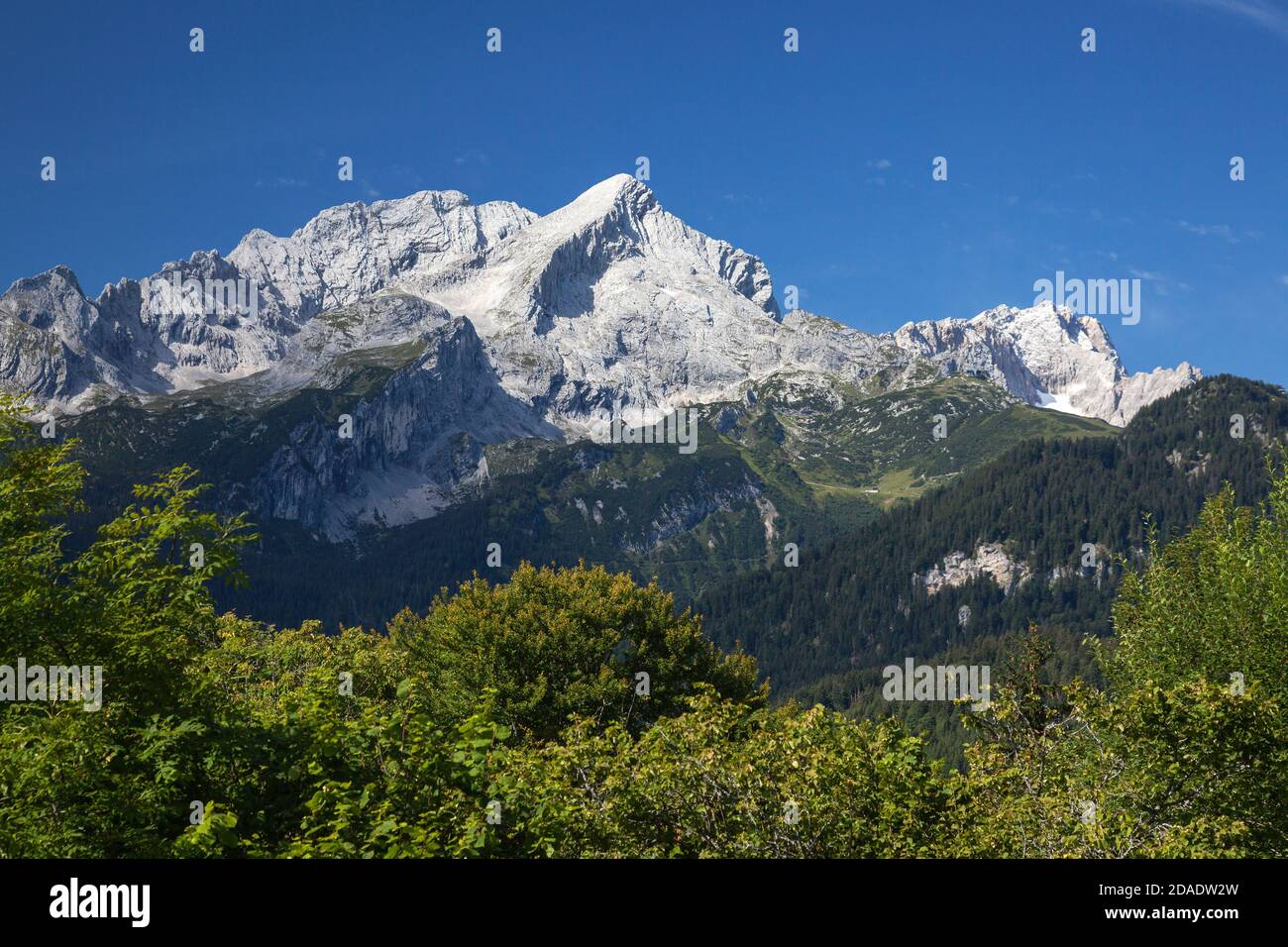 View from alpspitz mountain top hi-res stock photography and images - Alamy