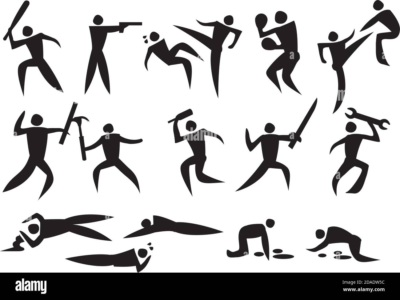 Boxing fight crowd Stock Vector Images - Alamy