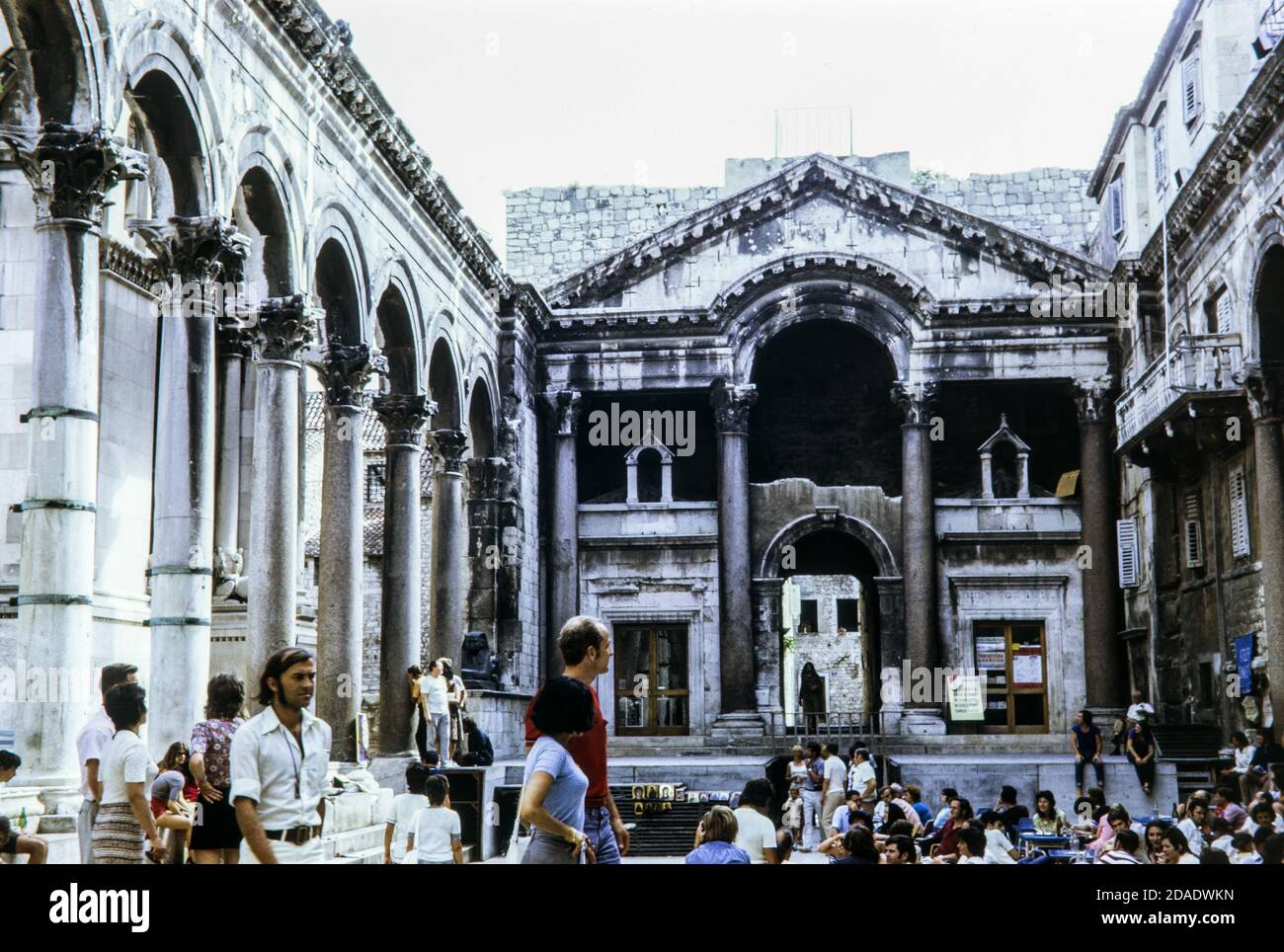 Split,Yugoslavia (Croatia) 50 years ago : Emperor Diocletien palace ...