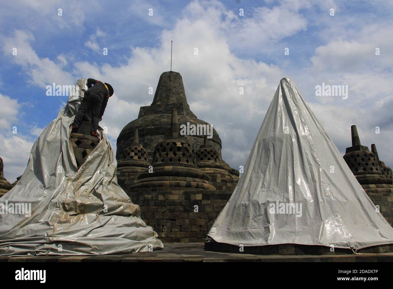 Magelang, Indonesia. 12th Nov, 2020. Indonesian Conservation officer ...