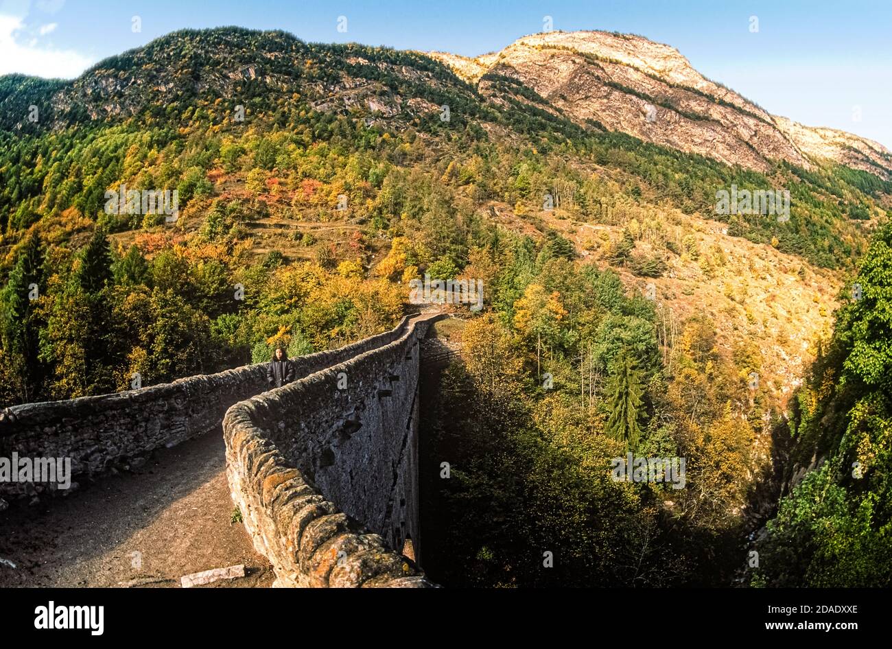 Italy Valle d'Aosta - Val di Cogne - Pont d'Aël ( Pondel ) Roman Bridge ...