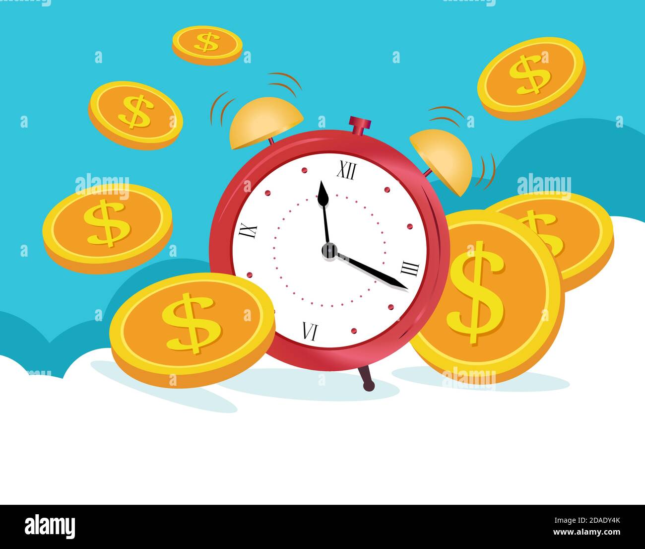 Annual clock Stock Vector Images - Alamy