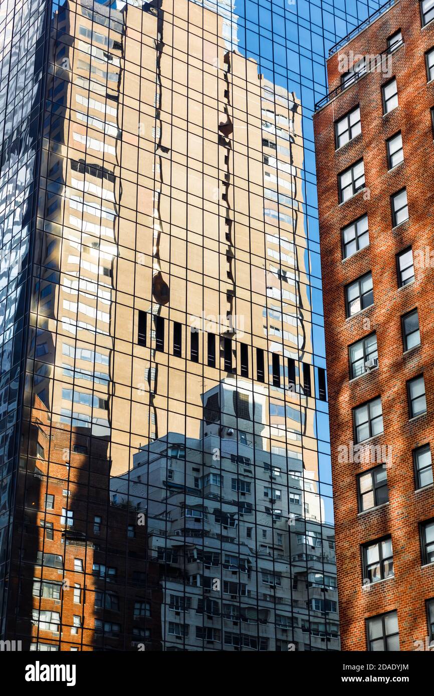 Manhattan modern architecture. Manhattan is the most densely populated ...