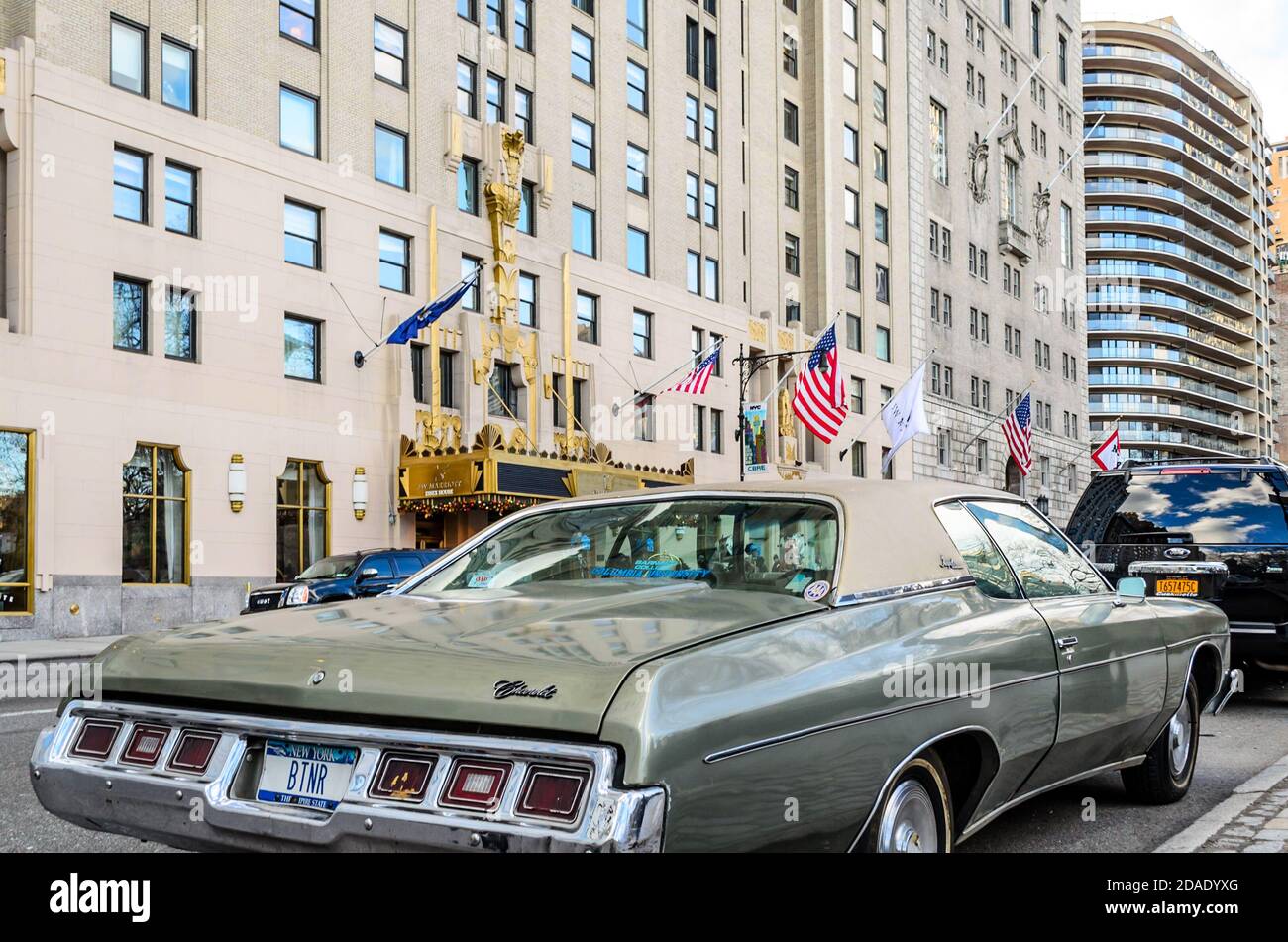 A Classic Chevrolet Car Parked Somewhere in Midtown Manhattan Stock ...