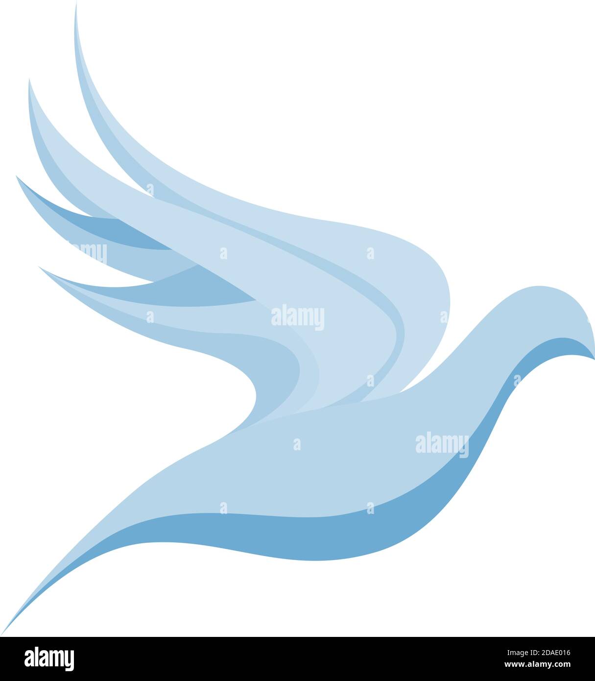 Vector sign abstract blue bird in flight Stock Vector Image & Art - Alamy