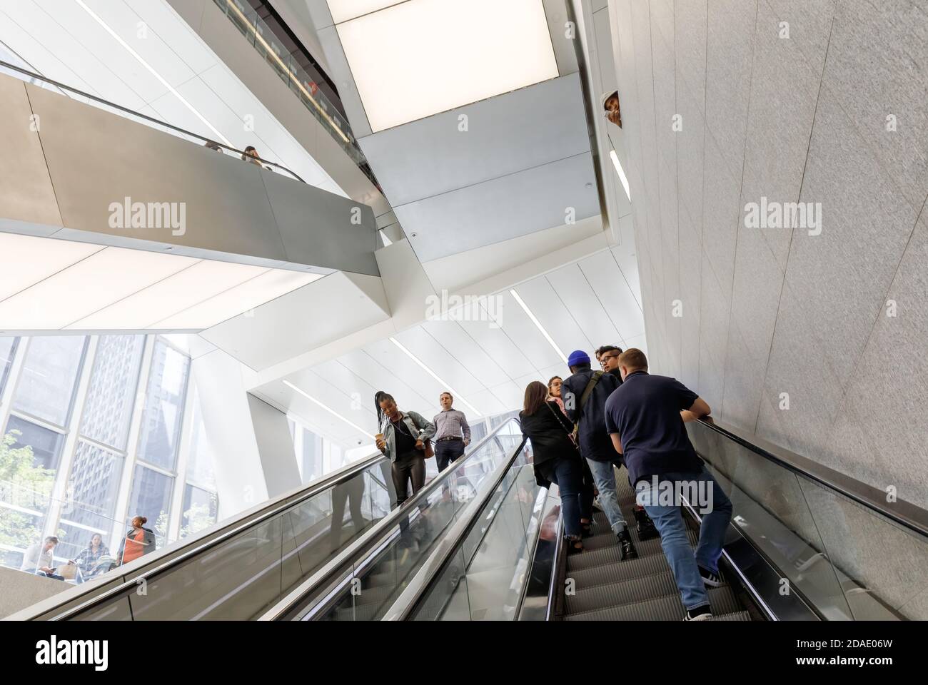 NEW YORK, USA - Sep 22, 2017: The Oculus in the World Trade Center ...