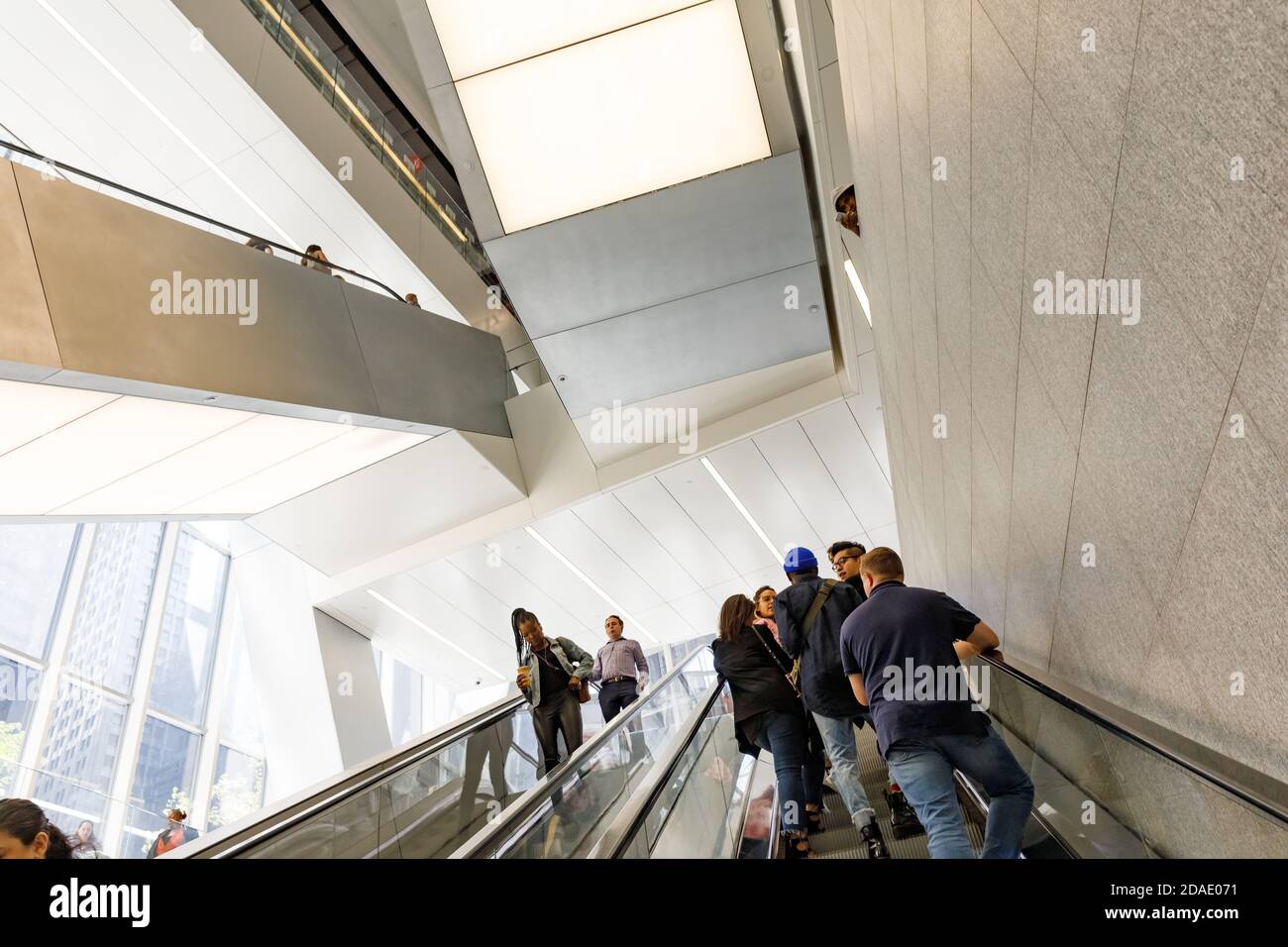 NEW YORK, USA - Sep 22, 2017: The Oculus in the World Trade Center ...