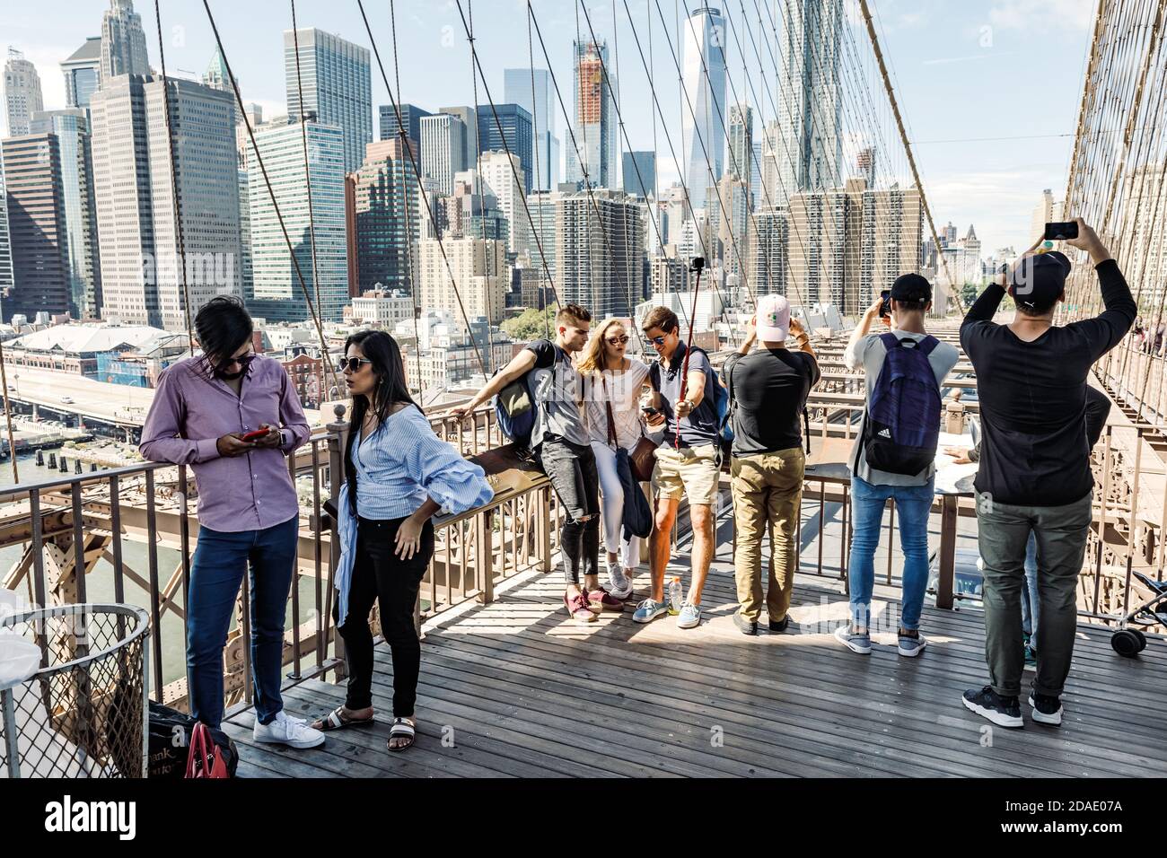 NEW YORK, USA - Sep 22, 2017: NYC street scene. New Yorkers and ...