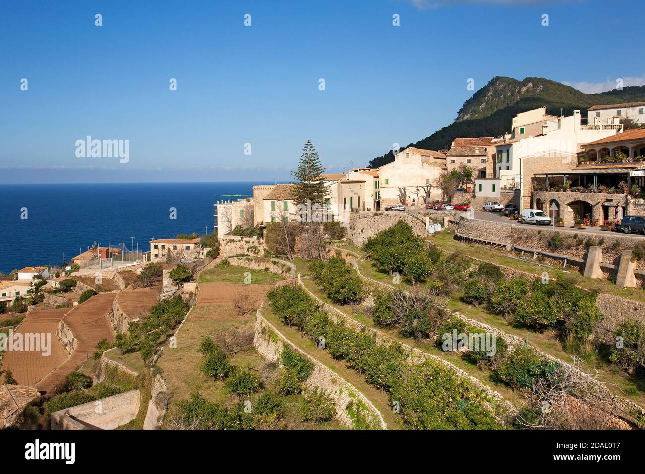 geography / travel, Spain, Majorca, Banyalbufar, terrace gardens and ...