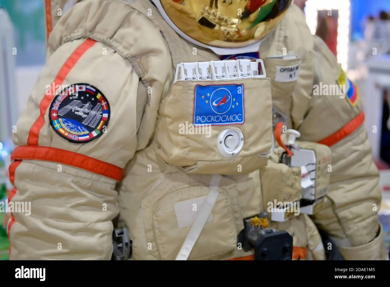 Costume of a Russian cosmonaut from the ISS space station - Moscow ...