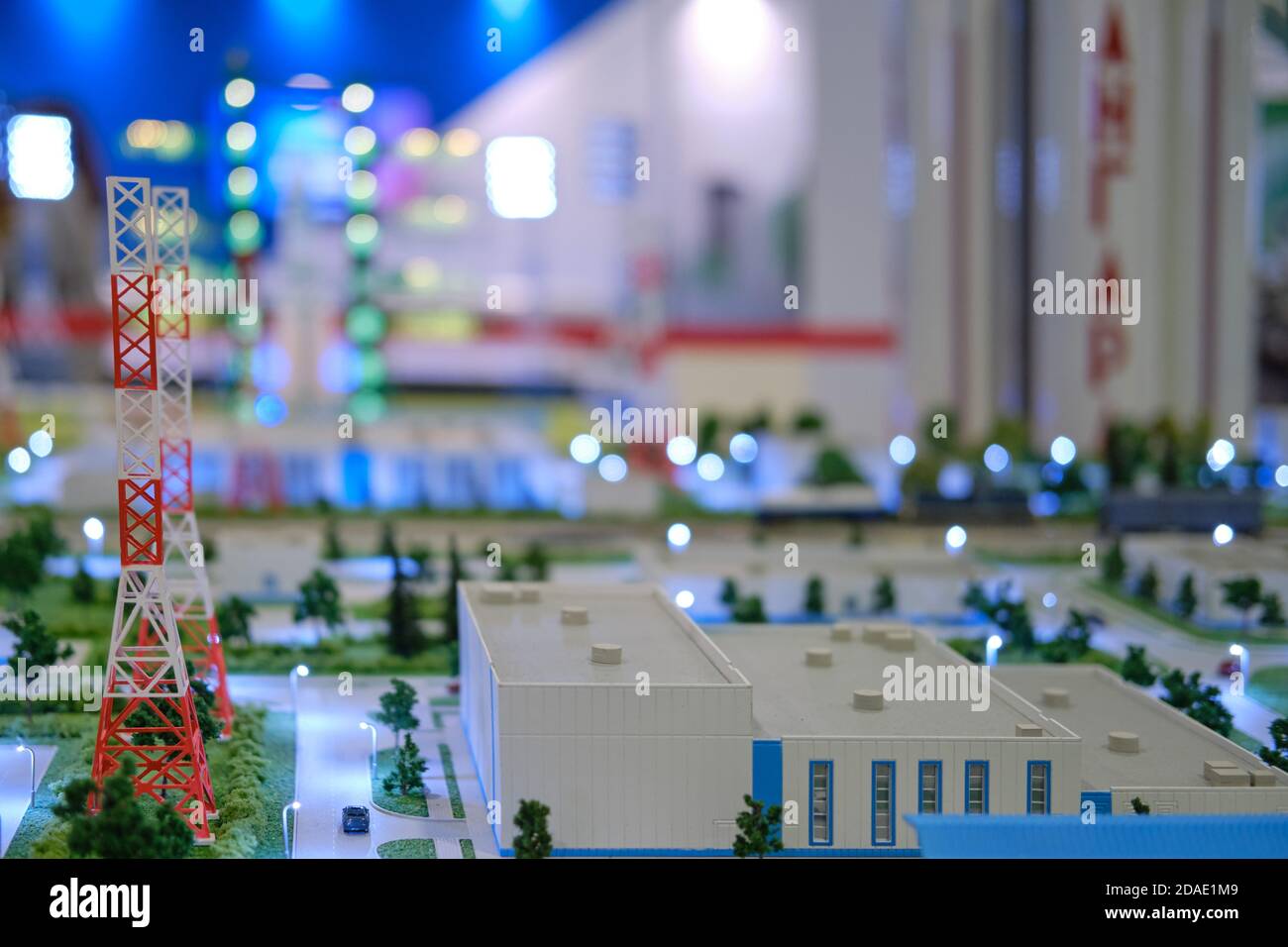 Layout of the Vostochny cosmodrome with the Angara rocket in the far ...