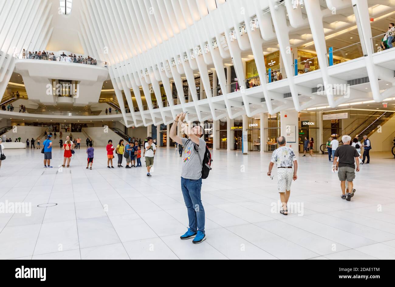 NEW YORK, USA - Sep 22, 2017: The Oculus in the World Trade Center ...