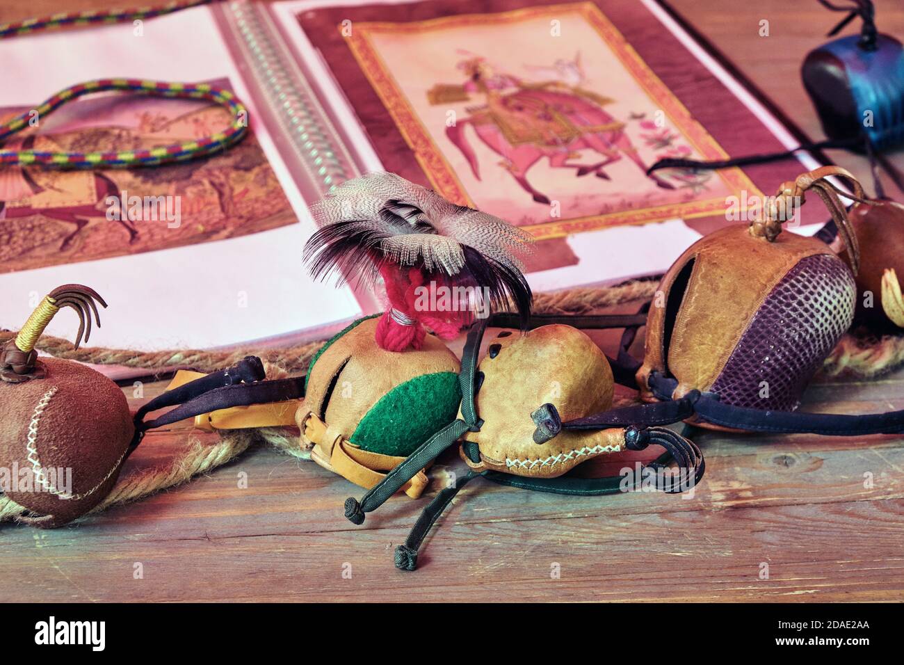 Caps and other clothes for the hunter falcon. Attributes of vintage ...