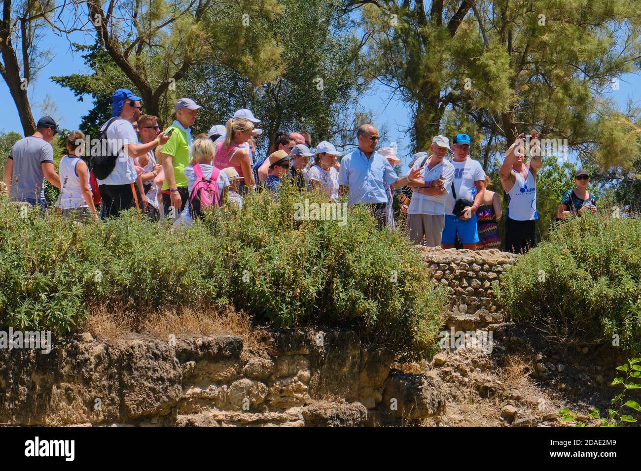 Excursion to the roman terms Anthony, Park Carthage in Tunisia. The ...