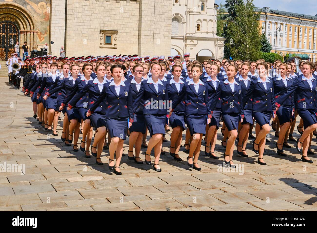 Russian women marching hi-res stock photography and images - Alamy
