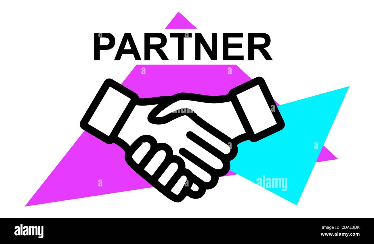 Illustration of a partner concept Stock Photo - Alamy