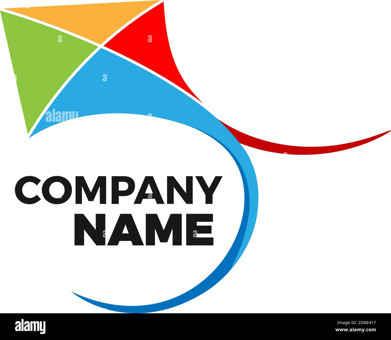 Vector sign kite flying in abstract shape Stock Vector Image & Art - Alamy