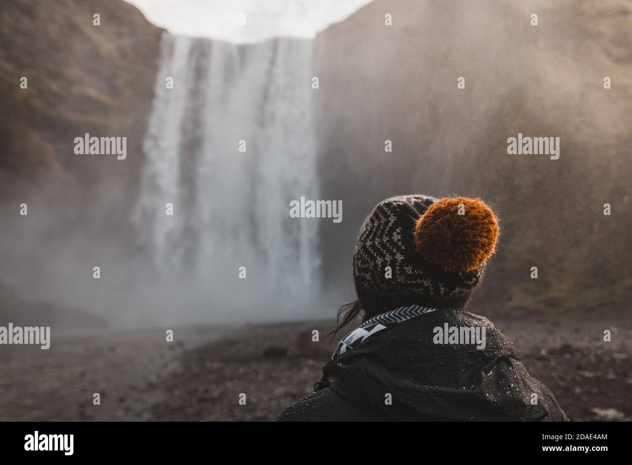 Icelandic Waterfall - Far Stock Photo - Alamy