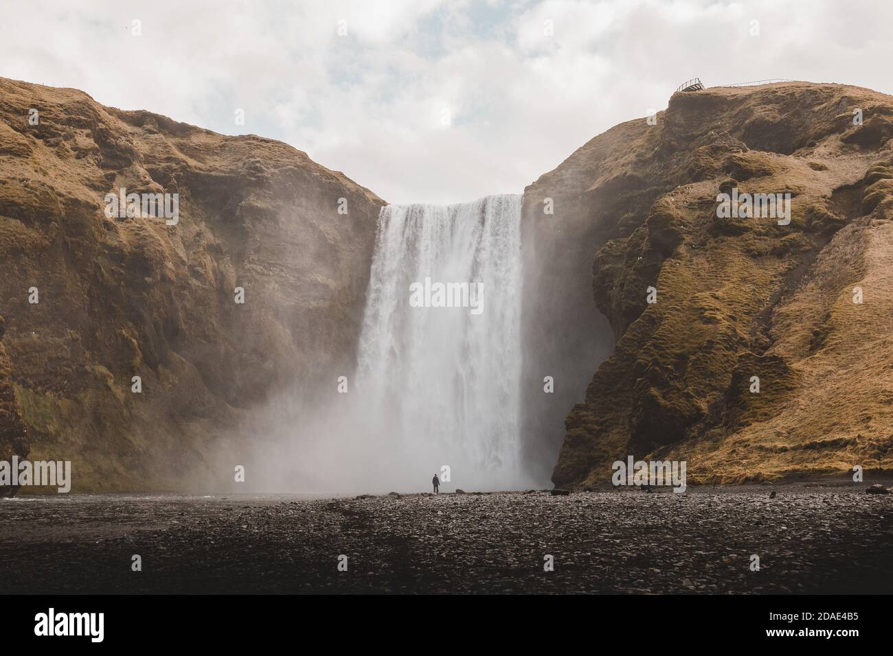 Icelandic Waterfall - Far Stock Photo - Alamy