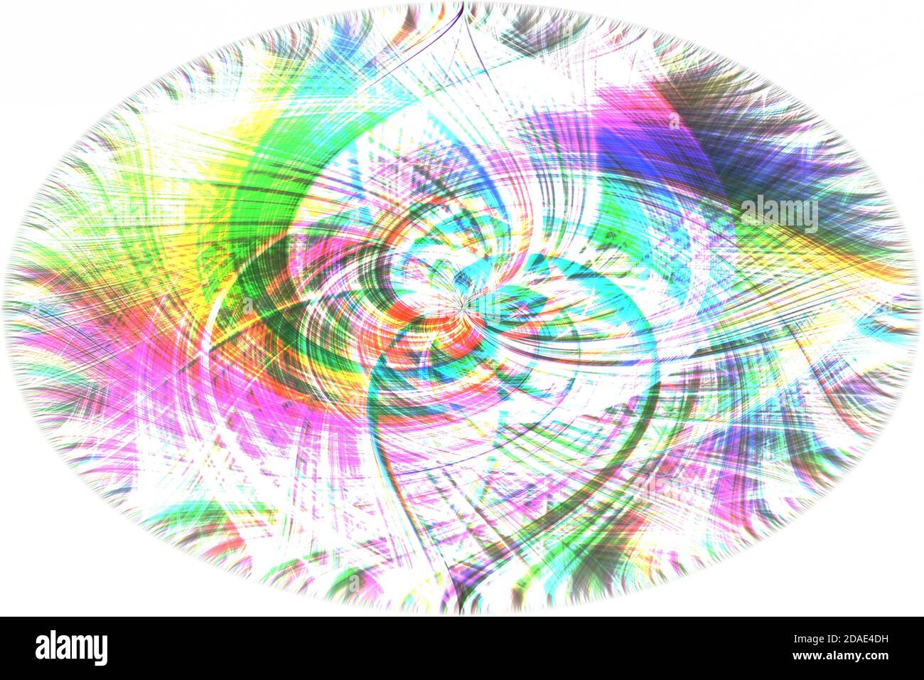 Digital twirl design, abstract twirl background in white and mul Stock ...