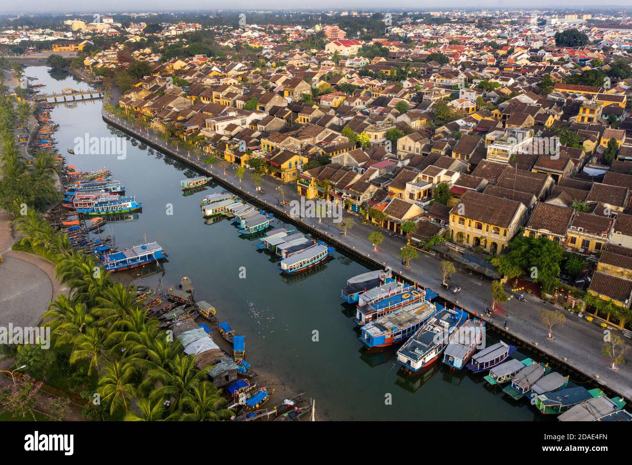 aerial view of Hoi An, Ancient Town, in vietnam Stock Photo - Alamy