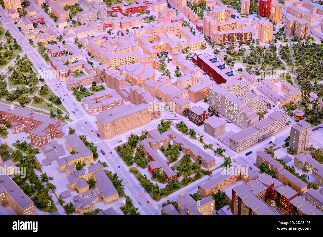 Layout Of Moscow. City center - Khamovniki district, Trubetskoy Estate ...
