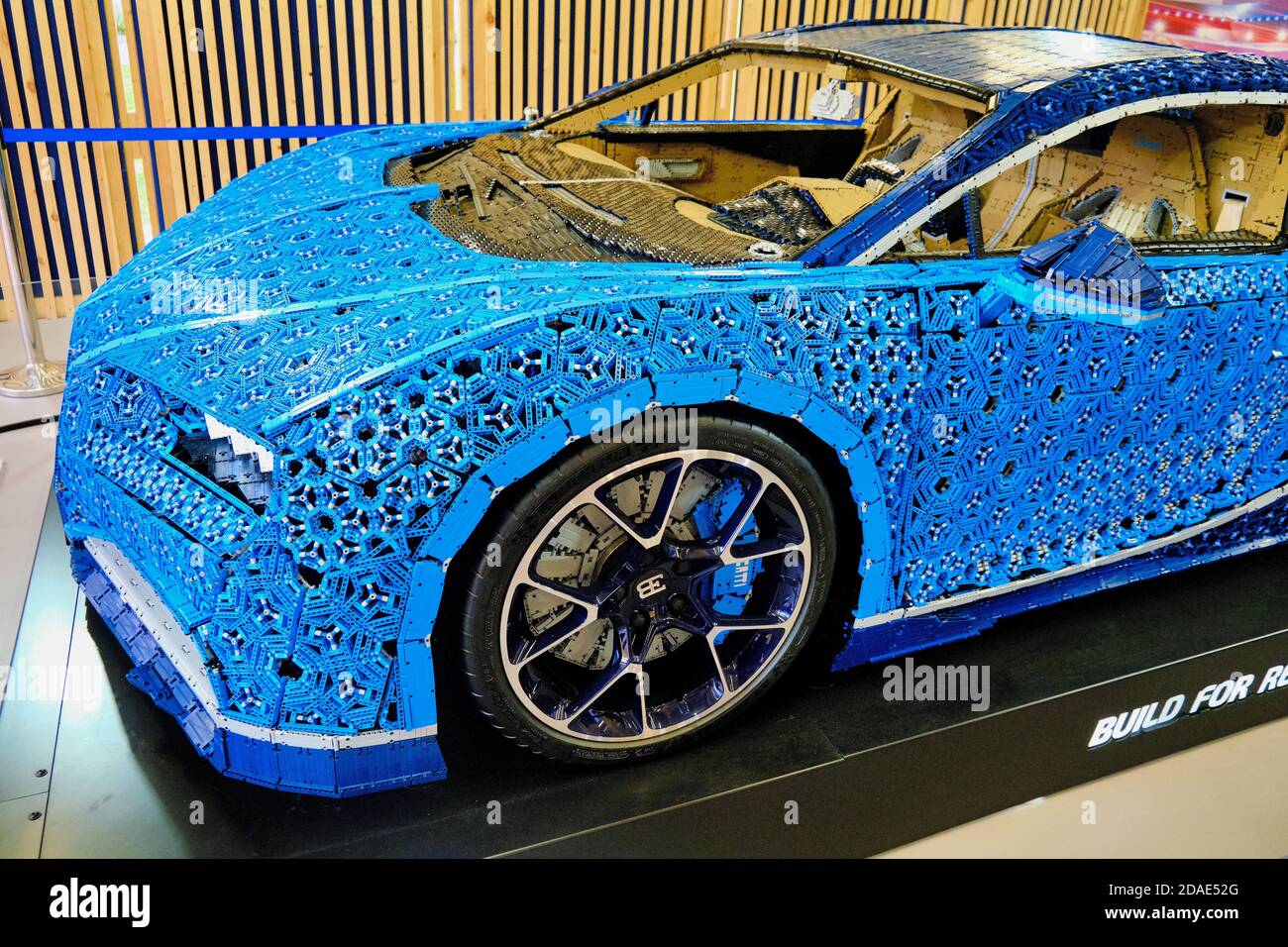 Bugatti Chiron made entirely from lego bricks, close-up - Russia ...