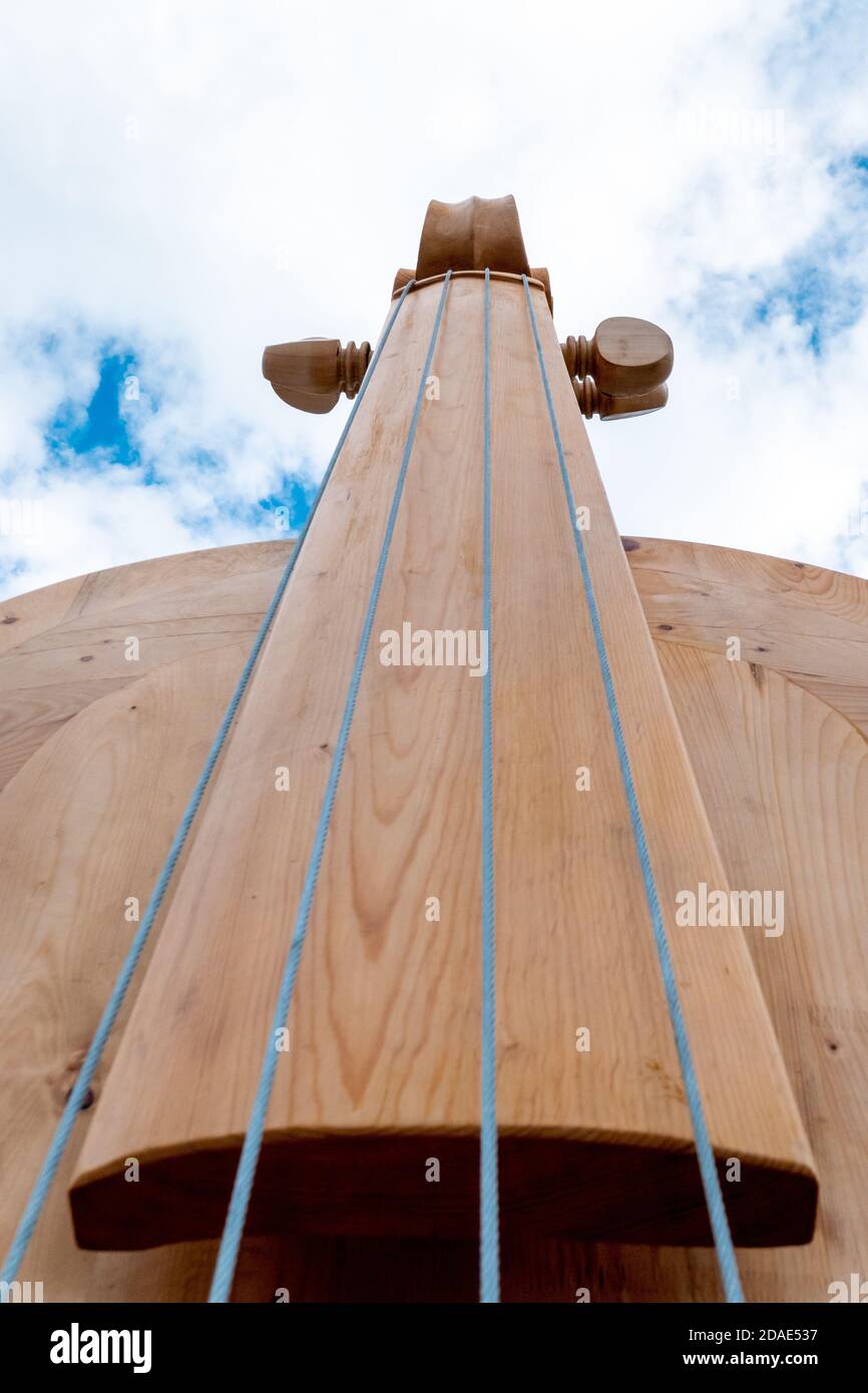 Huge violin fingerboard Stock Photo - Alamy