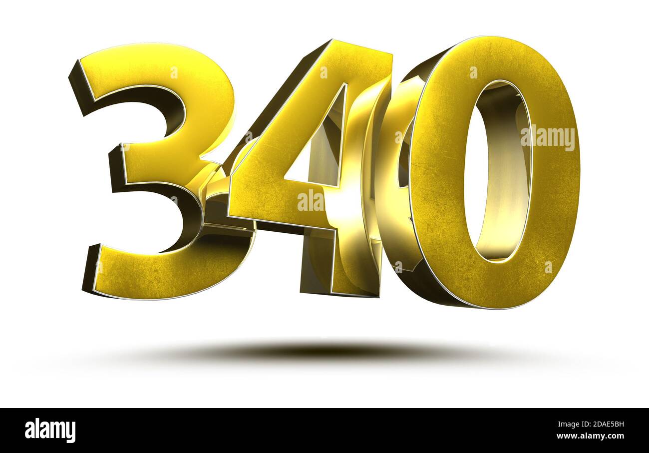 3d number 340 hi-res stock photography and images - Alamy