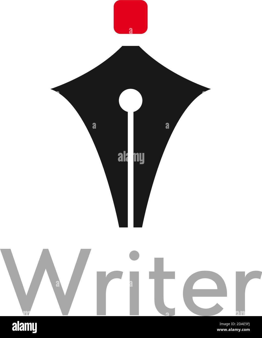 Vector sign writer. Fountain pen in a man Stock Vector Image & Art - Alamy