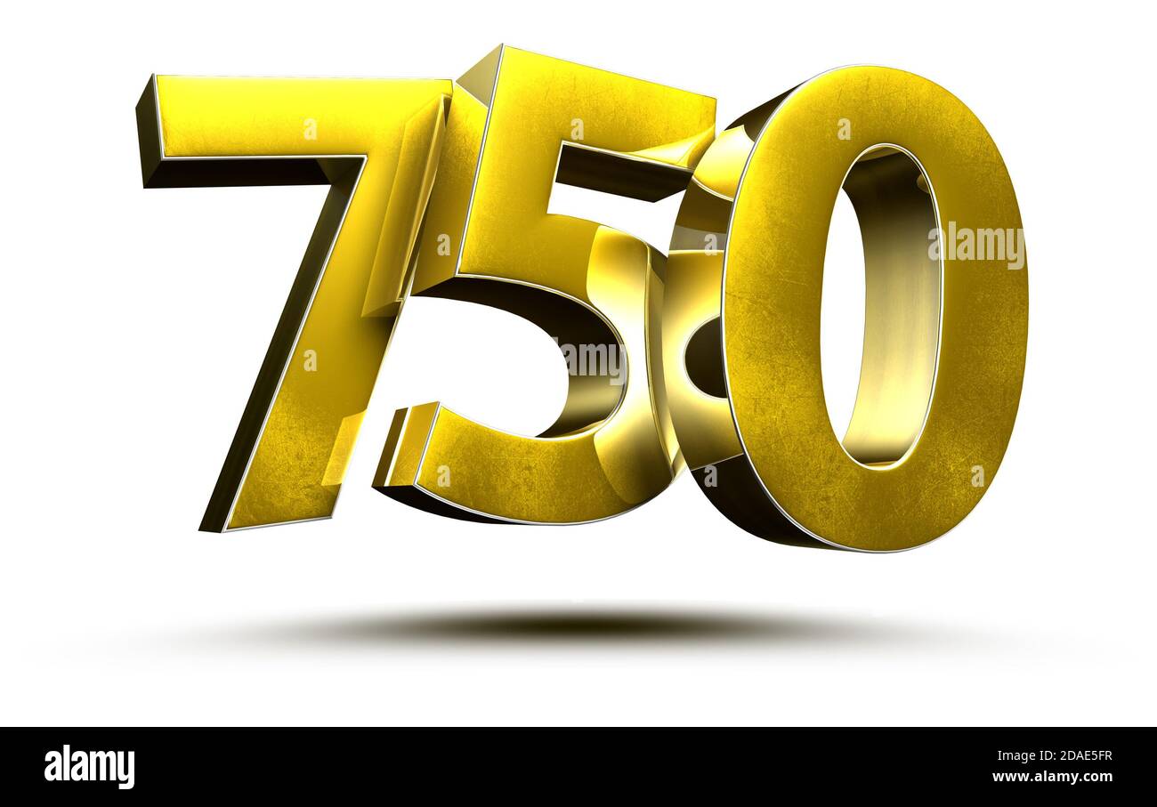 3d number 750 hi-res stock photography and images - Alamy