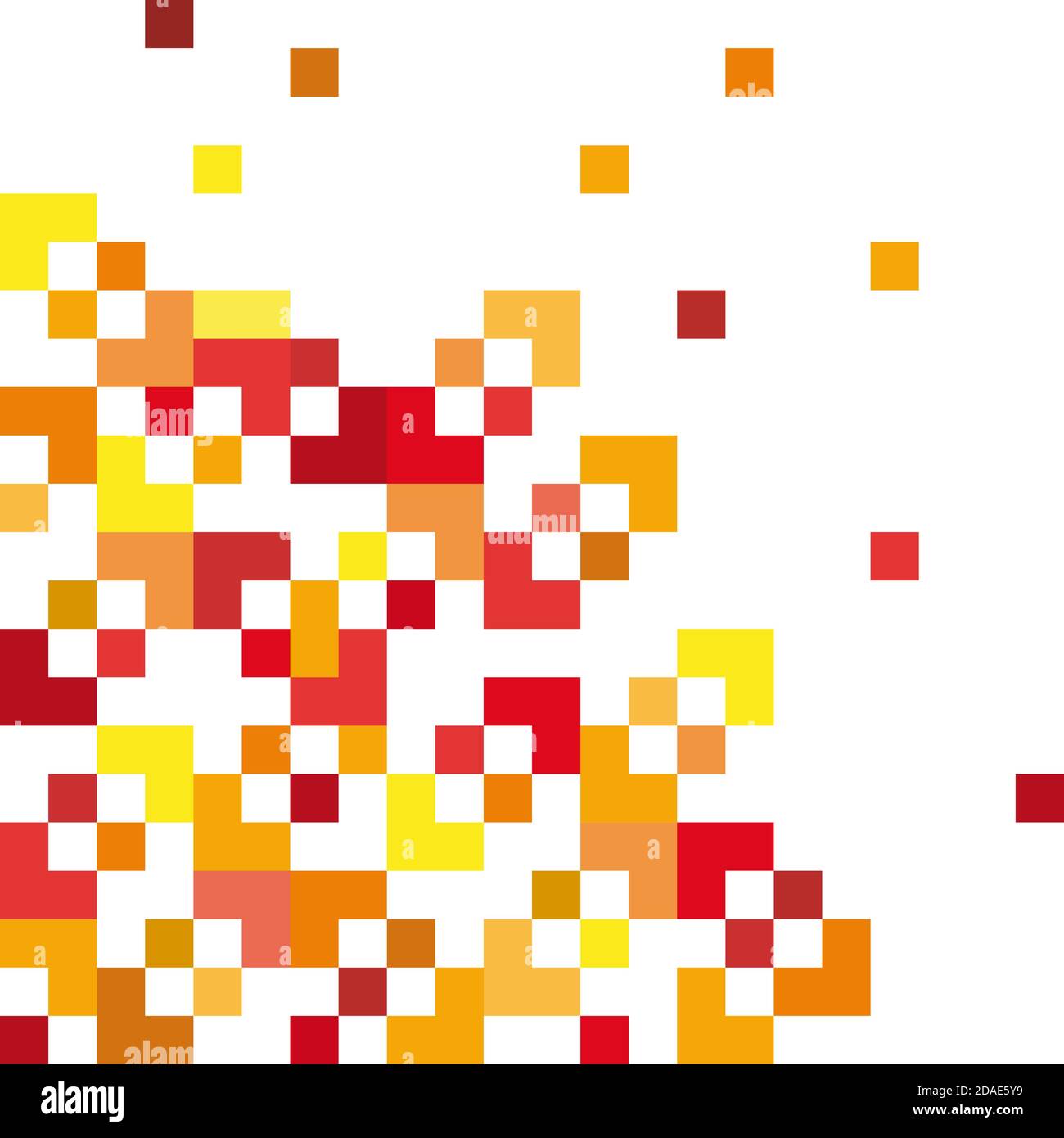 Vector concept of network, pixel on white background Stock Vector Image ...