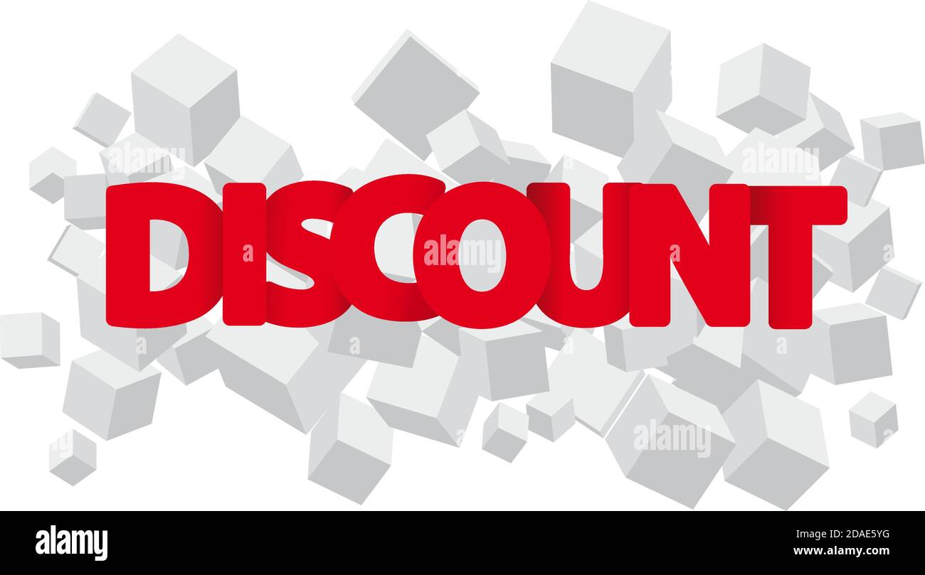 Vector discounts cover with text Stock Vector Image & Art - Alamy