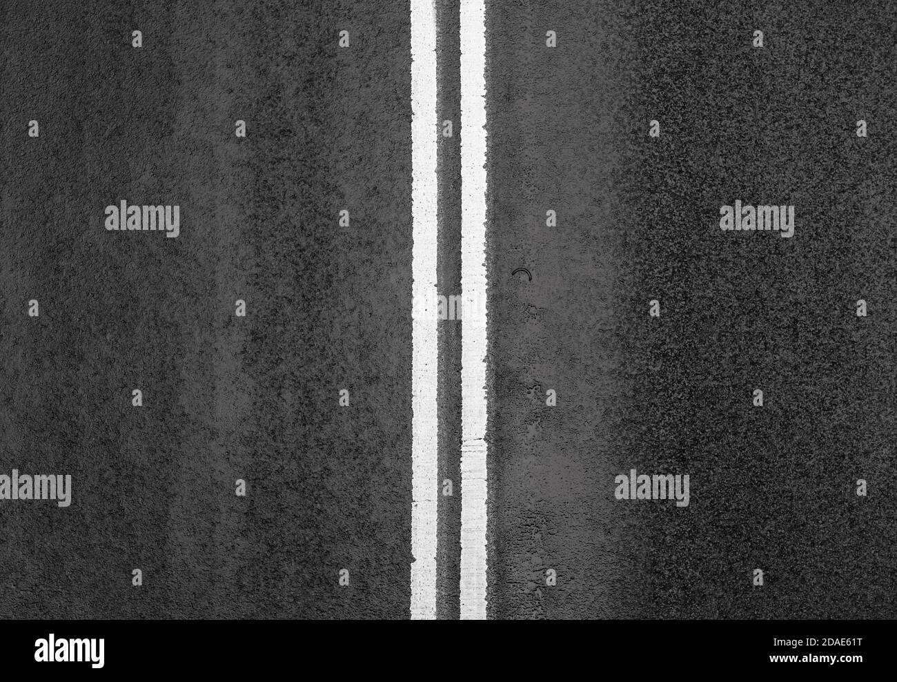 Black and white road markings on asphalt on the street of Manhattan in ...