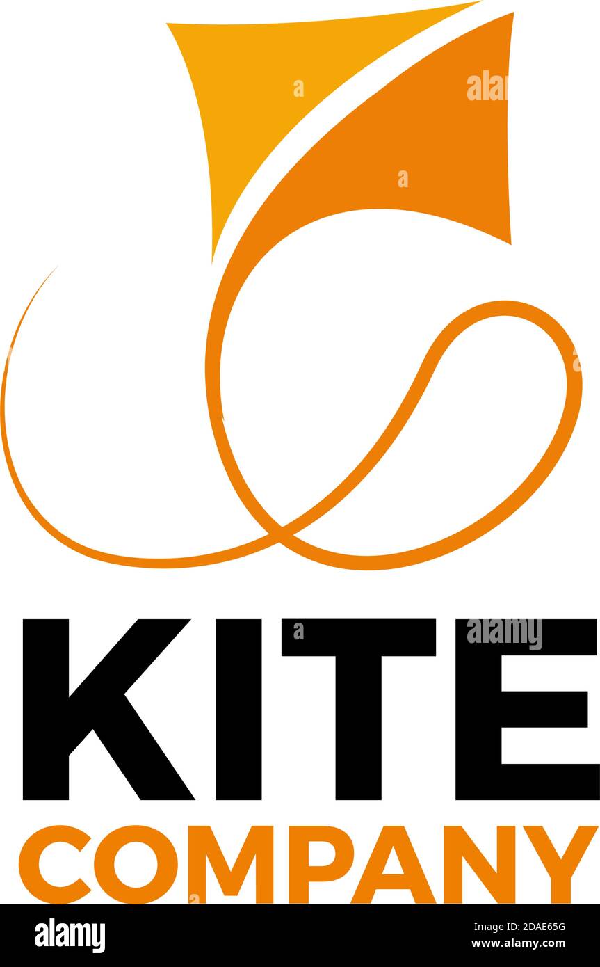 Vector sign kite flying in abstract shape Stock Vector Image & Art - Alamy