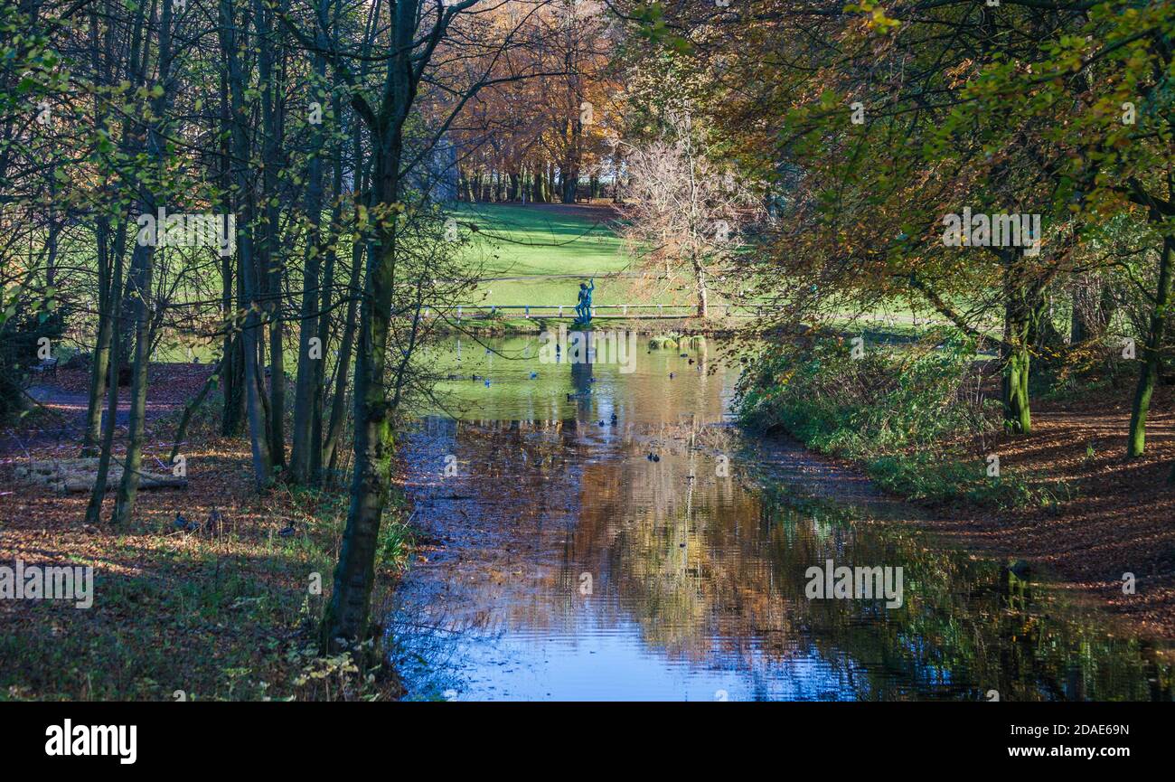 A scenic view of Hardwick Park,Sedgefield,Co.Durham,England,UK ...