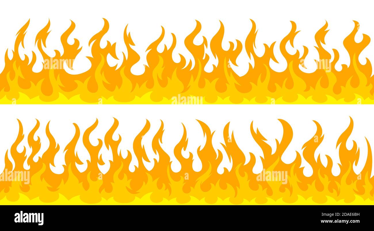 Fire flame frame borders Stock Vector Image & Art - Alamy