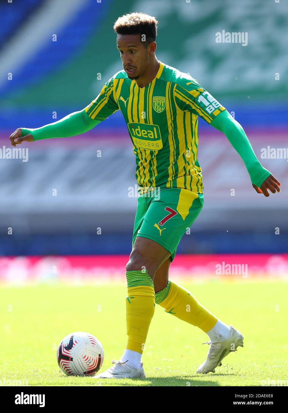 West Bromwich Albion's Callum Robinson in action during the Premier ...