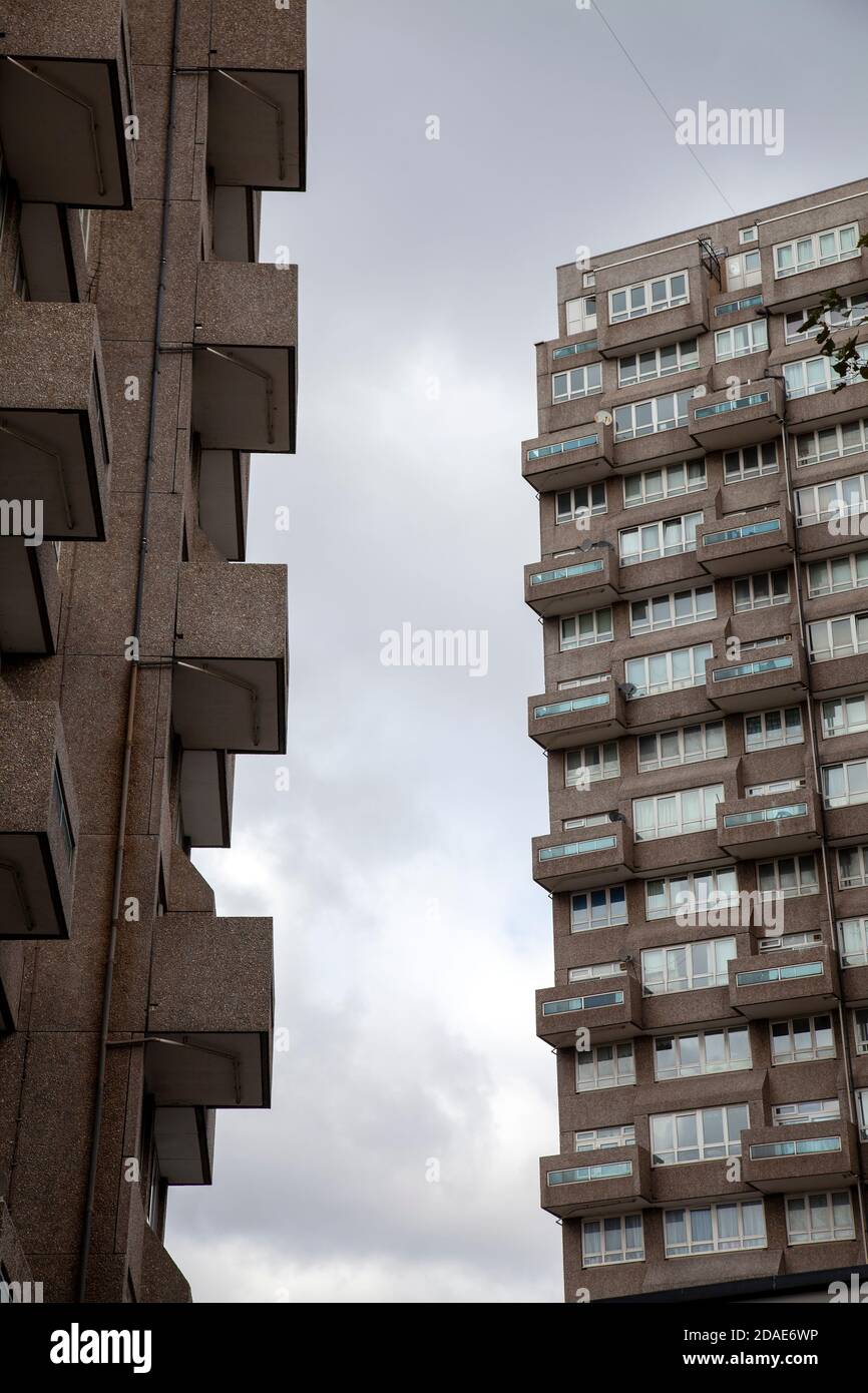 Two Council High Rise Apartment Buildings in London Stock Photo - Alamy