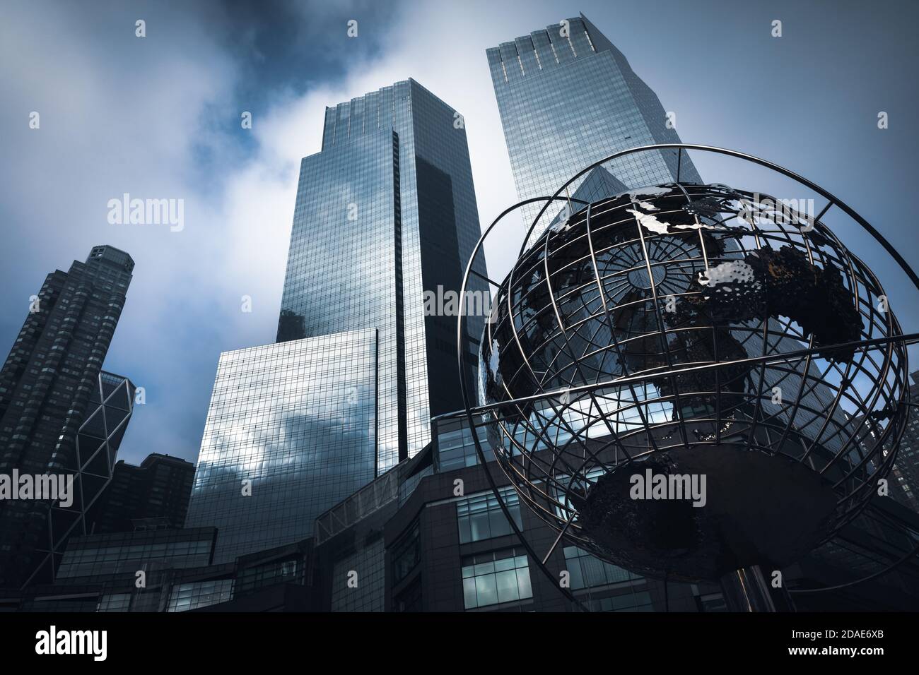 New York, USA - Sep 16, 2017: Iconic sculpture of Earth in front of ...