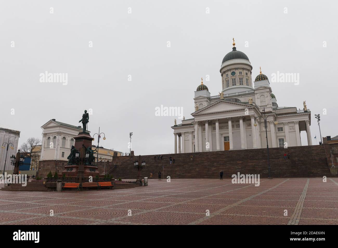 HELSINKI, FINLAND - NOVEMBER, 10, 2019: Helsinki Cathedral and square ...