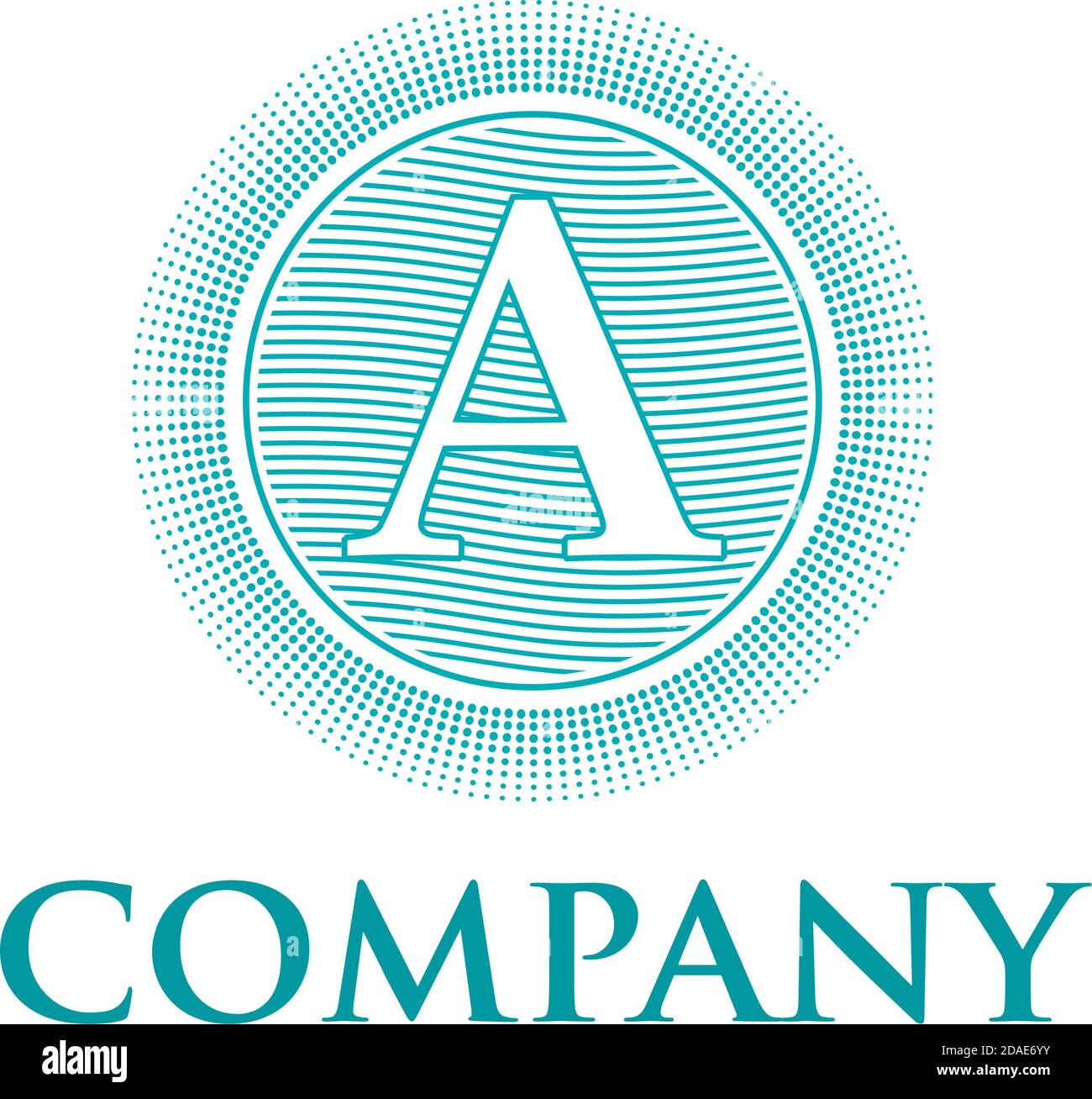 Elegant vector monogram initial letter A with sun and waves Stock ...