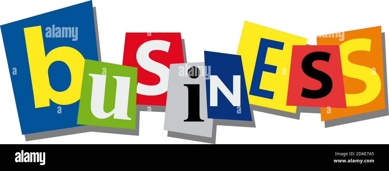 Presentation word for business Stock Vector Images - Alamy