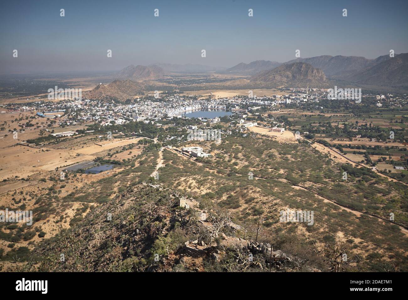Aerial view pushkar india hi-res stock photography and images - Alamy