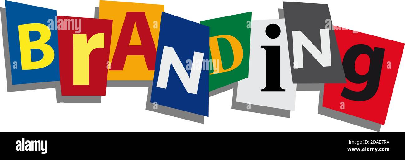 Branding word Stock Vector Images - Alamy