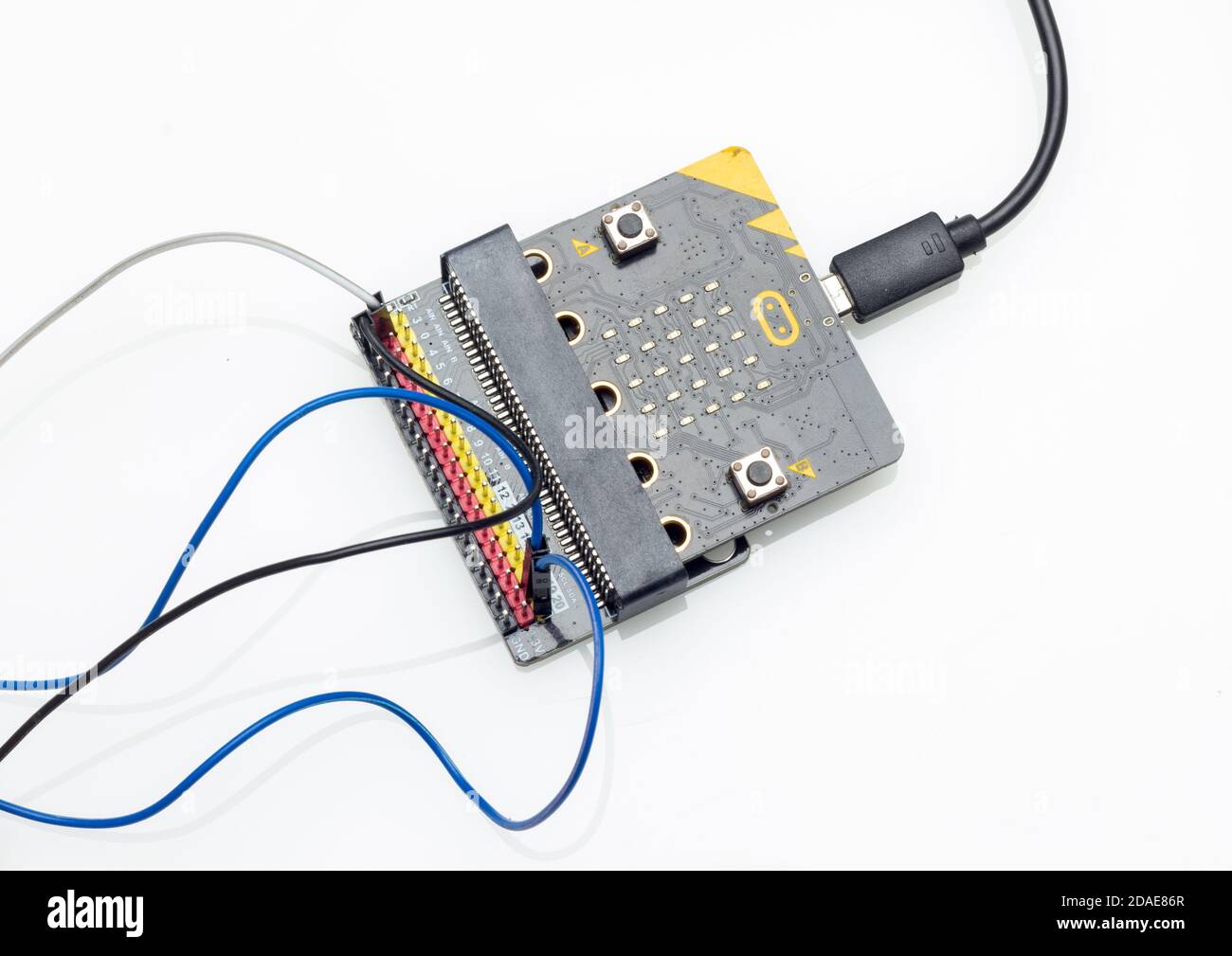 Part with electronic components and electrical cables of different ...