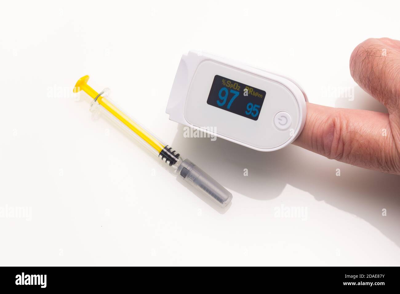 The process of measuring the level of oxygen in the blood. Concept. A ...