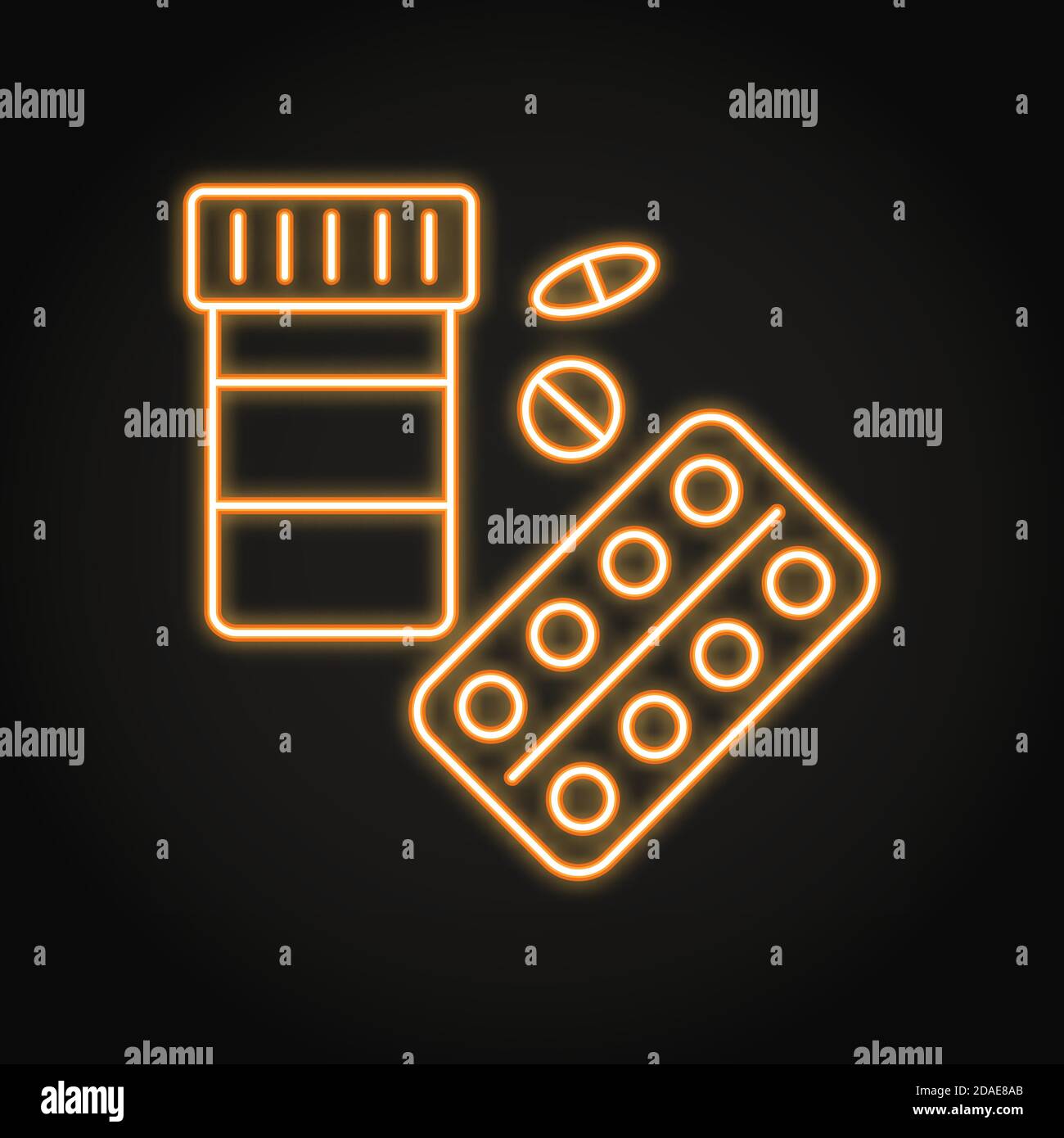 Glowing neon line no pack Stock Vector Images - Alamy
