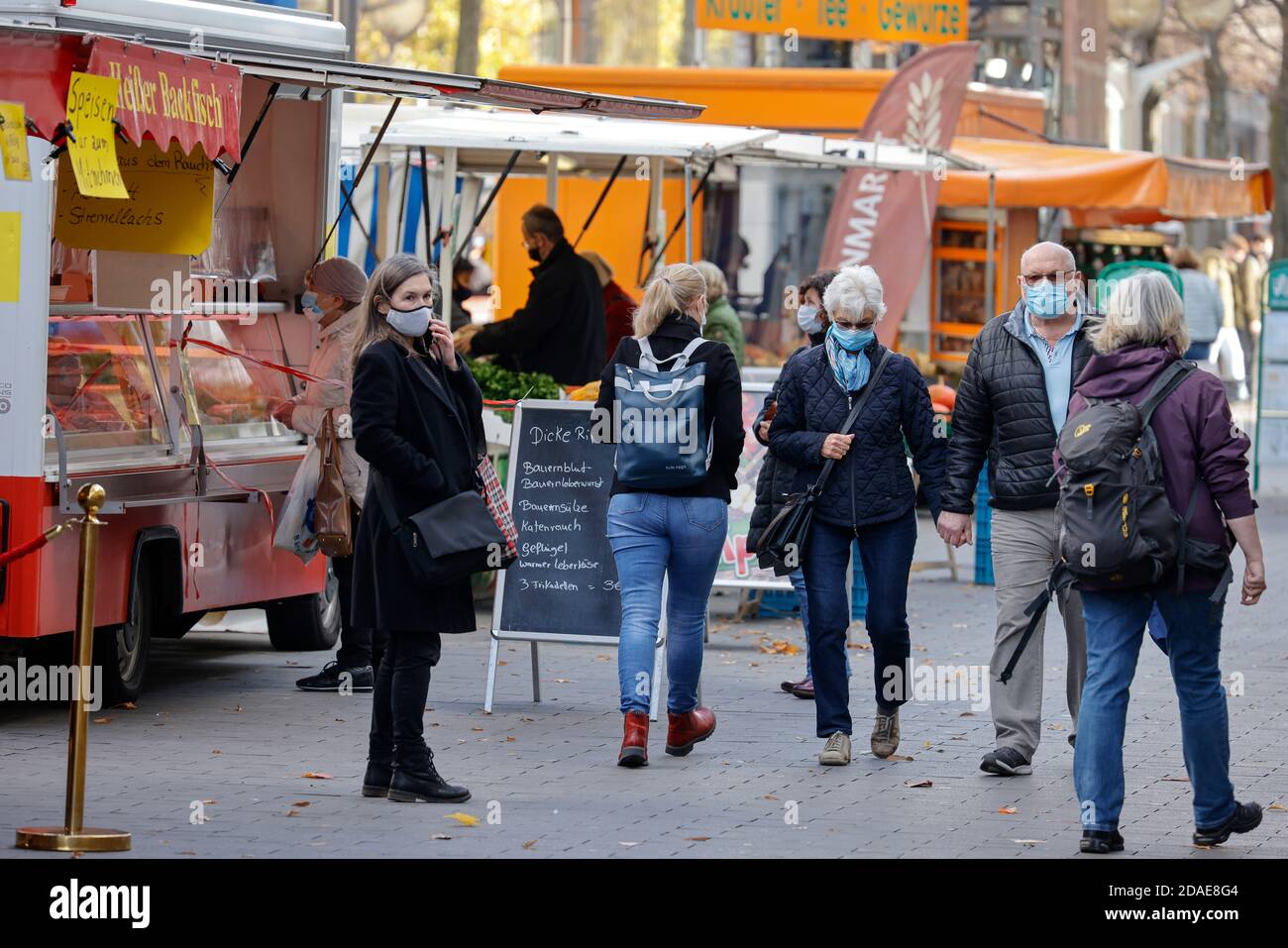 Duisburg, North Rhine-Westphalia, Germany - Masks are compulsory in the ...
